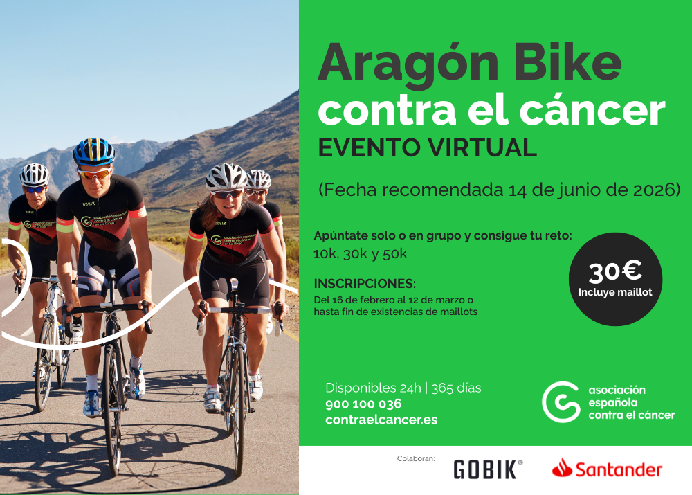 Nueva edición de la Aragón Bike Contra el Cáncer | Asociación Española ...