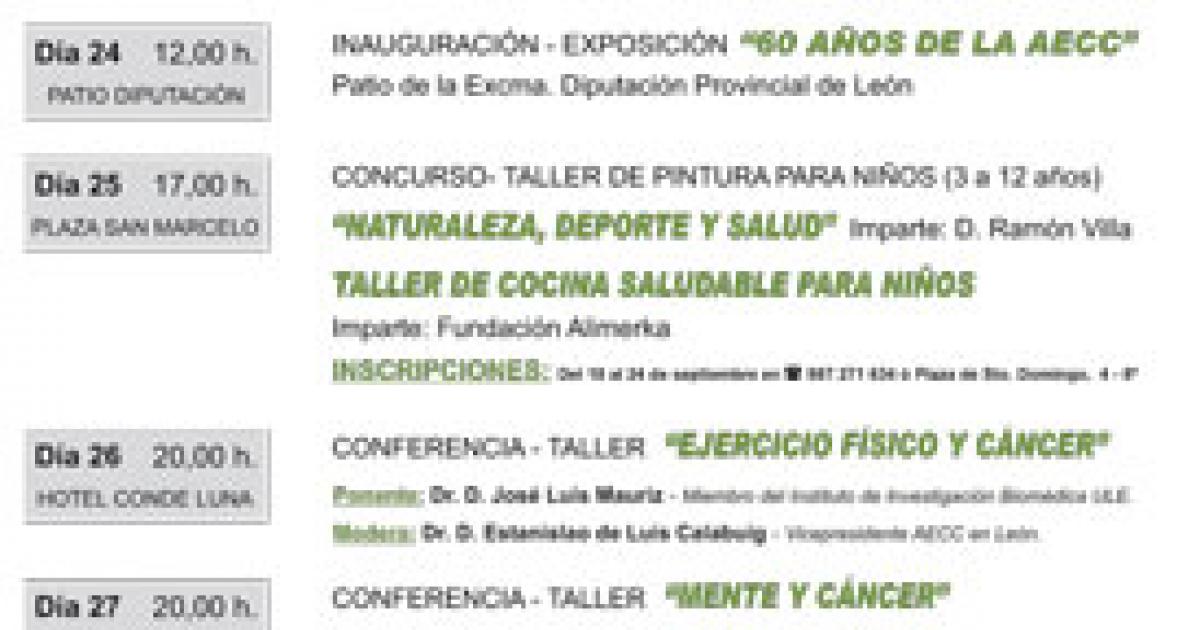 60 aniversario aecc León | Asociación Española Contra el Cáncer