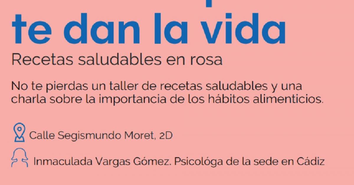 Recetas que te dan vida. Recetas saludables en rosa | Asociación ...
